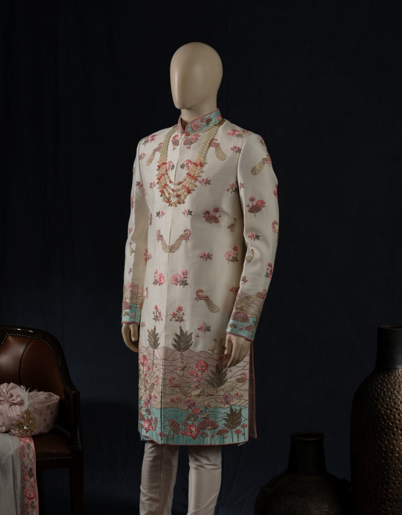 Buy Floral Overture Sherwani for Men | Elegant Ethnic Wear
